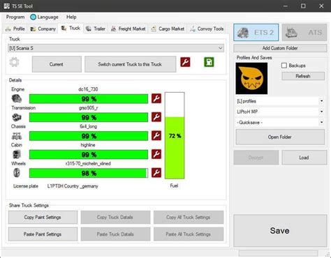 TS Saveeditor Tool V0 3 7 2 ETS2 ETS2 ATS Mod