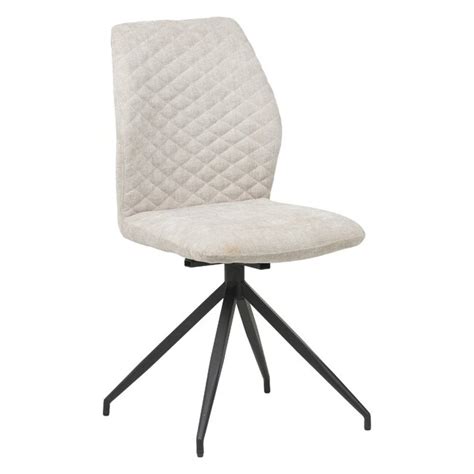 Chaise De Salle à Manger Pivotante Charly Chenille Gris Dimehouse