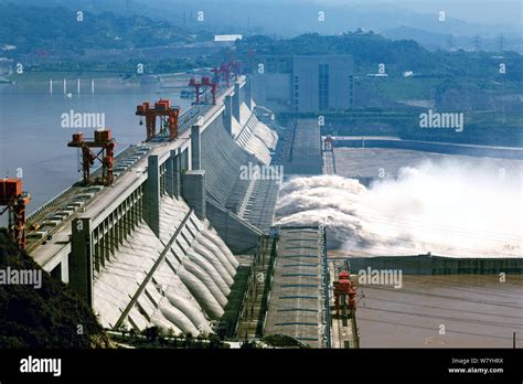 File Power Lines Transmit Electricity Generated By The Three Gorges Hydropower Station In The
