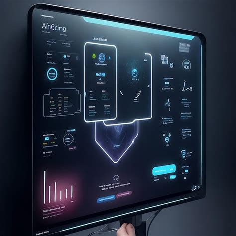Premium Ai Image Ai And Touchscreen Concept