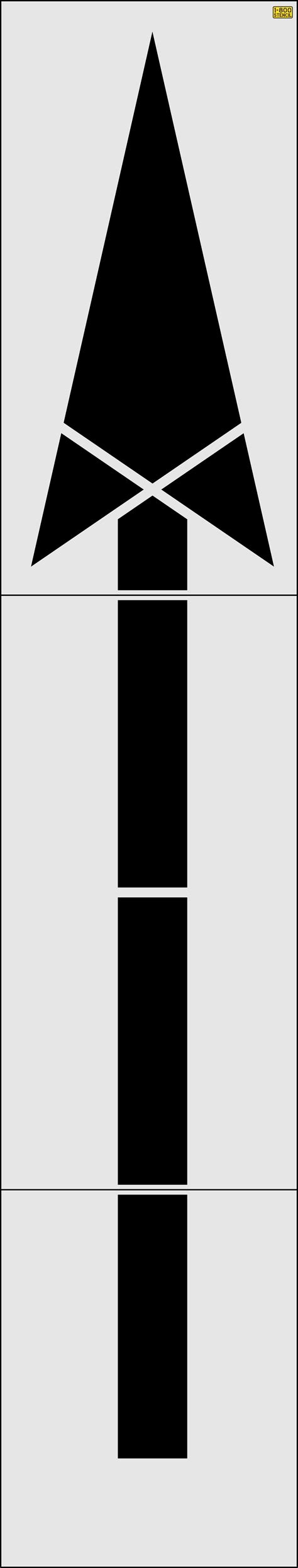 288 Nevada Dot Exit Arrow Stencil 1 800 Stencil