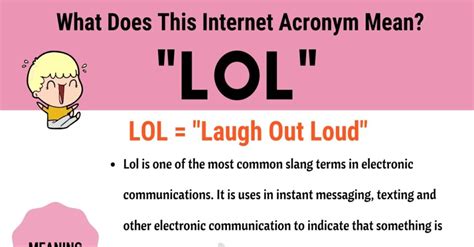 LOL Meaning How Do You Define The Popular Acronym LOL ESL Forums