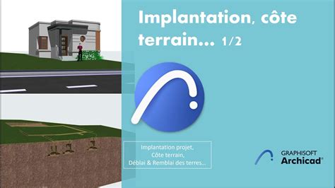 Implantation Projet Remblai et déblai sur ArchiCAD Partie 1 2 YouTube