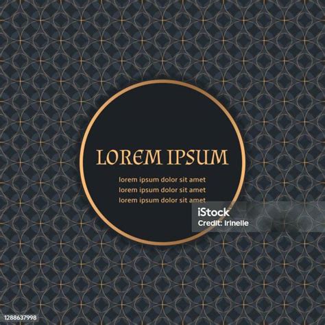 기하학적 고급 배경 벡터 현대 서클 로얄 패턴 카드 템플릿 홀리데이 파티 초대를 위한 프리미엄 디자인 0명에 대한 스톡 벡터