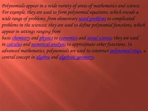Polynomials Pptx Physics Science