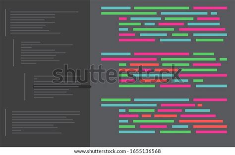 Programming Coding Background Dark Vector Backdrop Stock Vector Royalty Free 1655136568