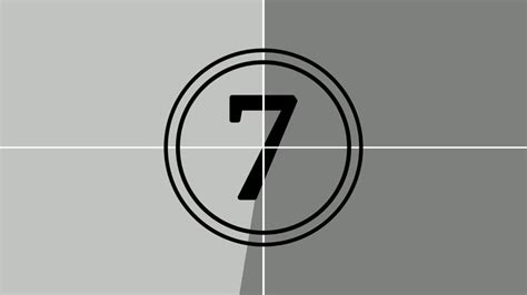 Old Move Countdown Circle On A Gray Background 55204979 Stock Video At