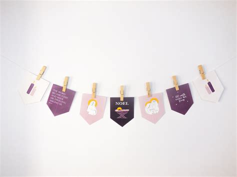 Printable Advent Banner And Christmas Banner Advent Decor Catholic
