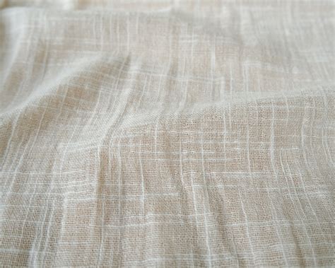 Ivory Cotton Slub Gauze Lyrical Fabrics