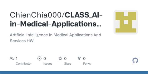 github chienchia000 class ai in medical applications and services