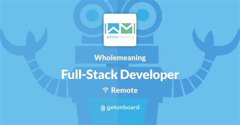 Full Stack Developer At Wird Remote Work From Home Get On Board