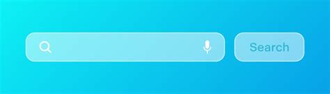Transparent Search Bar Internet Browser Engine Vector Image
