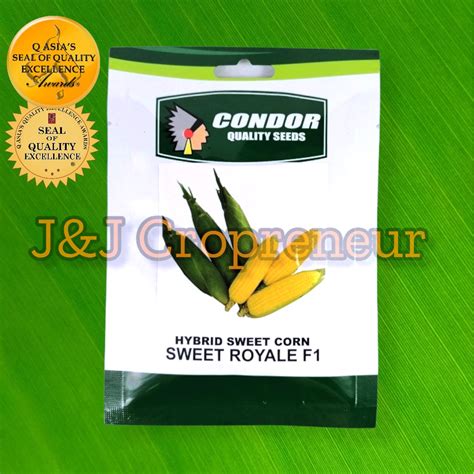 Sweet Royale F1 Hybrid Sweet Corn Seeds 10 Grams Condor Seeds