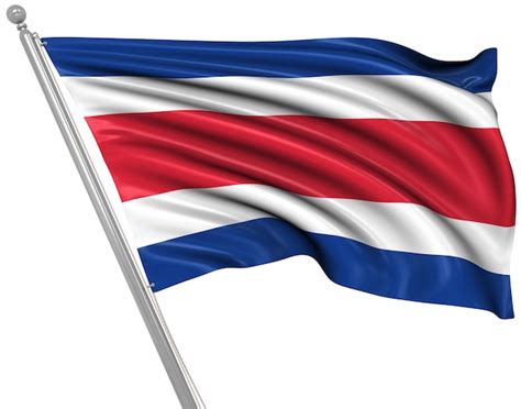Premium Photo Flag Of Costa Rica