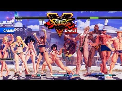 Street Fighter V Ae Chun Li Sakura Ibuki Kolin Cammy Vs Dhalsim G Sagat