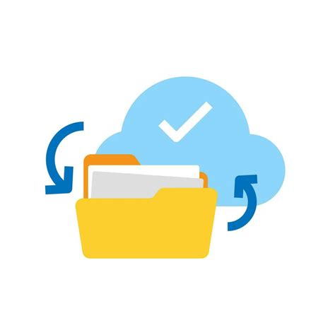 Auto Backup File To Cloud Storage Concept Illustration Flat Design Vector Eps10 Simple Modern