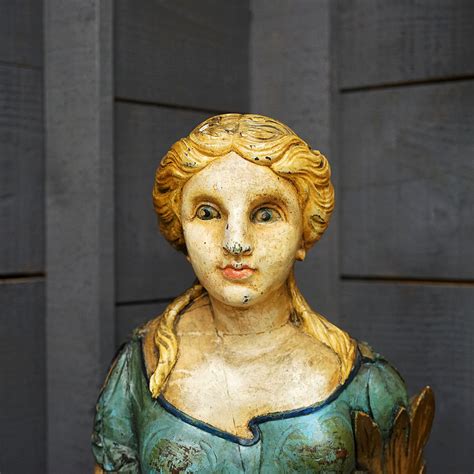 Circa 1889 Superb Rare Ships Figurehead Classical Lady