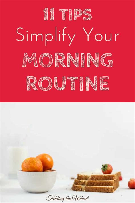 Cant Keep Up 11 Ways To Simplify Your Morning Routine