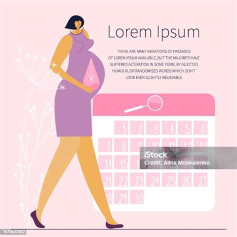 임산부는 월경이 없습니다 새로운 엄마는 종종 불편 함과 허리 통증이 있습니다 임신에는 증상이 있습니다 임신 달력 가공의 인물에