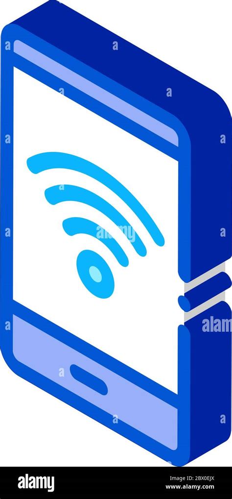 Smartphone Wi Fi Connection Isometric Icon Vector Illustration Stock Vector Image Art Alamy