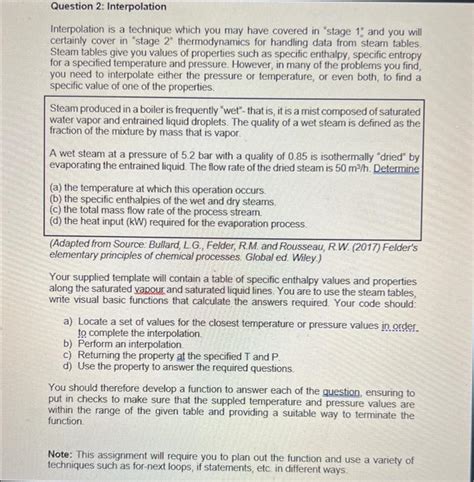 Question Interpolation Interpolation Is A Chegg