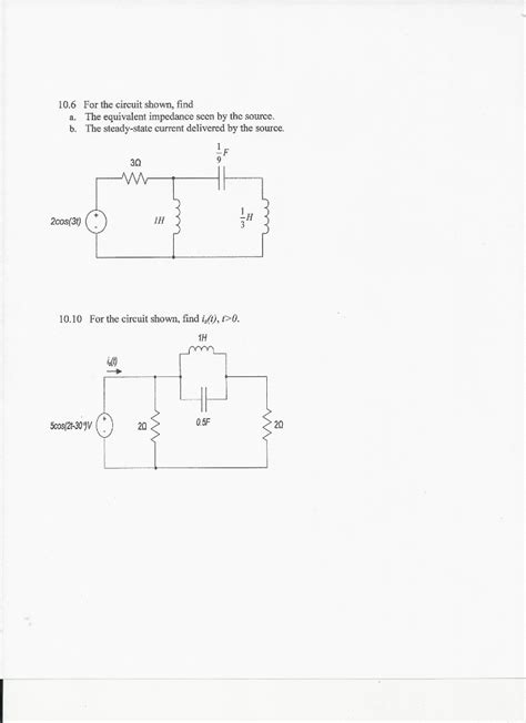 Solved For The Circuit Shown Find A The Equivalent