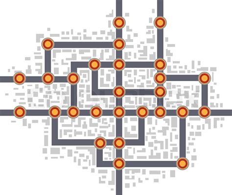 Subway Map Stock Vector Colourbox