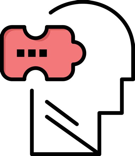 Logic Mind Problem Solving Flat Color Icon Vector Icon Banner Template
