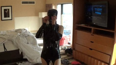 Joselyn Pink Smoky Sex In Full Rubber Catsuit Only Bad Girls Need