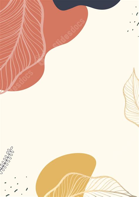 Vibrant Plant Line Featuring Color Blocks Page Border Background Word