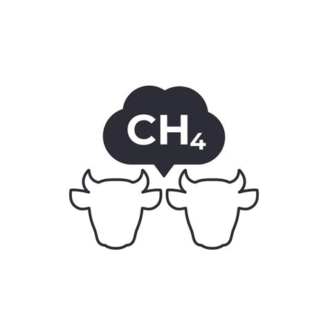 Methane Emissions From Cattle Icon 49697785 Vector Art At Vecteezy