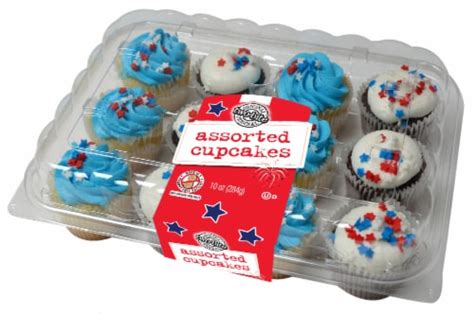 Two Bite Patriotic Assorted Cupcakes 12 Ct 10 Oz Qfc