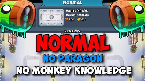 BTD6 Bloonarius Normal Tutorial No Monkey Knowledge No Hero Achievement Winter Park