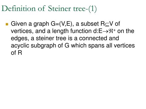 Ppt The Full Steiner Tree Problem Powerpoint Presentation Free
