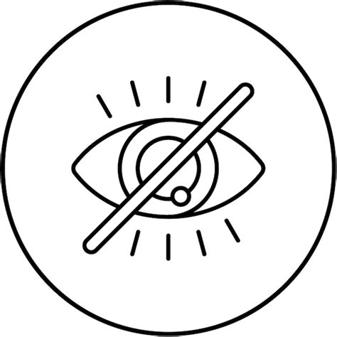 Ocultar El Icono Vector Premium