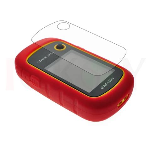 Outdoor Handheld GPS Silicon Rubber Protect Red Case Cover LCD Screen