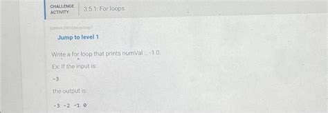 Solved Challenge 351 For Loops Activity 506944