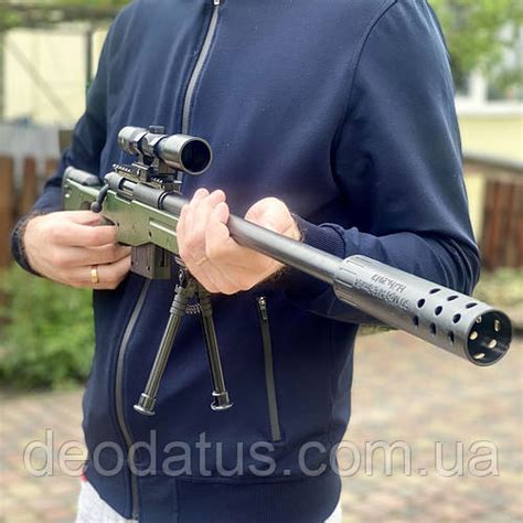 Купити Снайперська гвинтівка Awm Awp із сошками на кульках із