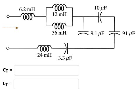 Solved For The Capacitive Inductive Circuit Shown Below Calculate The Overall Total