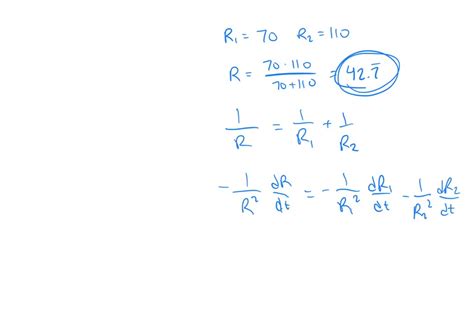 Solved If Two Resistors With Resistances R₁ And R₂ Are Connected In