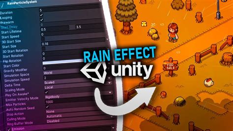 How To Add Rain To Your 2d Game Unity Youtube