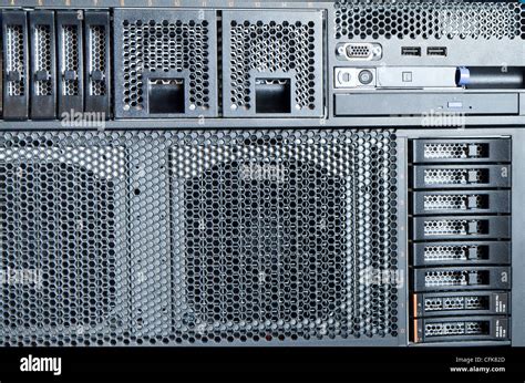 Detail Of Hard Drive Cluster In Data Center Stock Photo Alamy