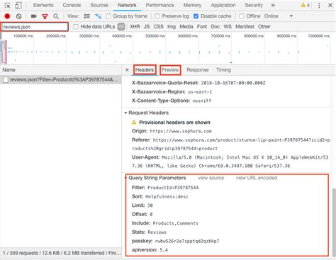 Using API Calls Via The Network Panel