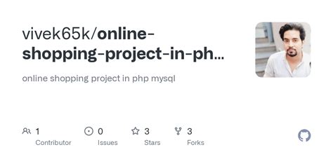 Github Vivek K Online Shopping Project In Php Mysql Online Shopping Project In Php Mysql