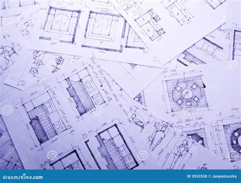 Het Plan Van De Architectuur Stock Foto Image Of Diagram