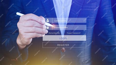 Premium Photo Cyber Security And Security Password Login Online Concept Hands Typing And