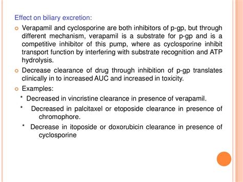Induction And Inhibition Of Drug Metabolism Inhibition Of Biliary Exc