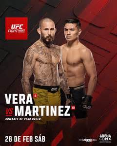 ¡vuelve Al Octágono Marlon ‘chito Vera Peleará Contra David Martínez