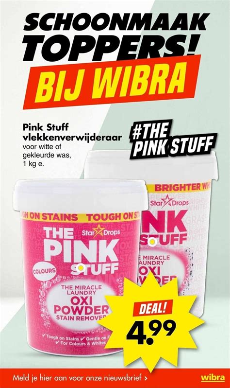 Pink Stuff Vlekkenverwijderaar 1 Kg Aanbieding Bij Wibra