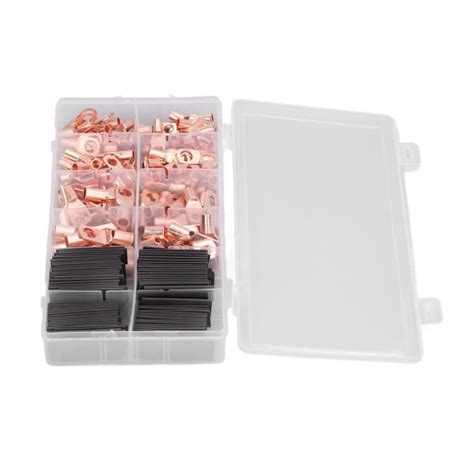 EJ life jeu de bornes à anneau 260 pièces cosse à anneau en cuivre